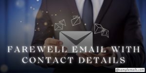 Farewell Email Template with Contact Details